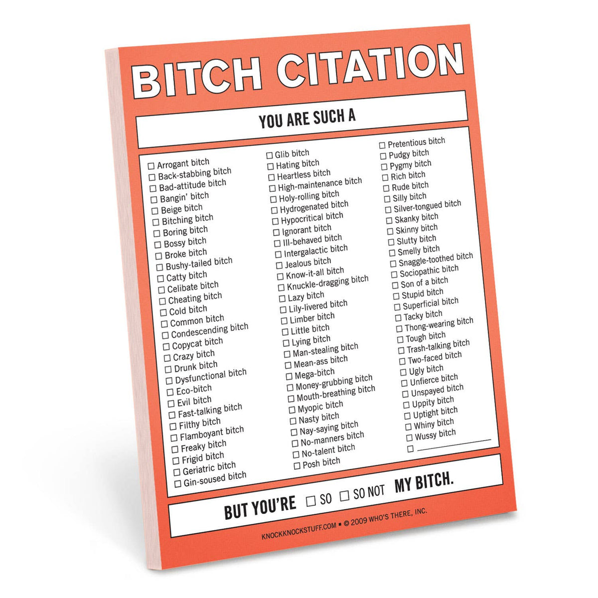 Bitch Citation Nifty Note Pad — LOCAL FIXTURE