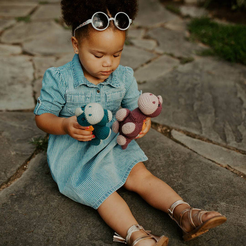 Stegosaurus Plush Dino Rattle - Purple — LOCAL FIXTURE