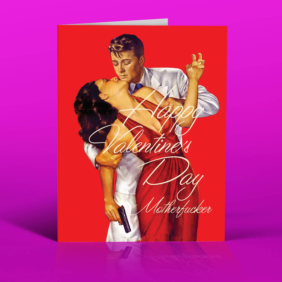 Red Dress and Gun Valentine Card — LOCAL FIXTURE