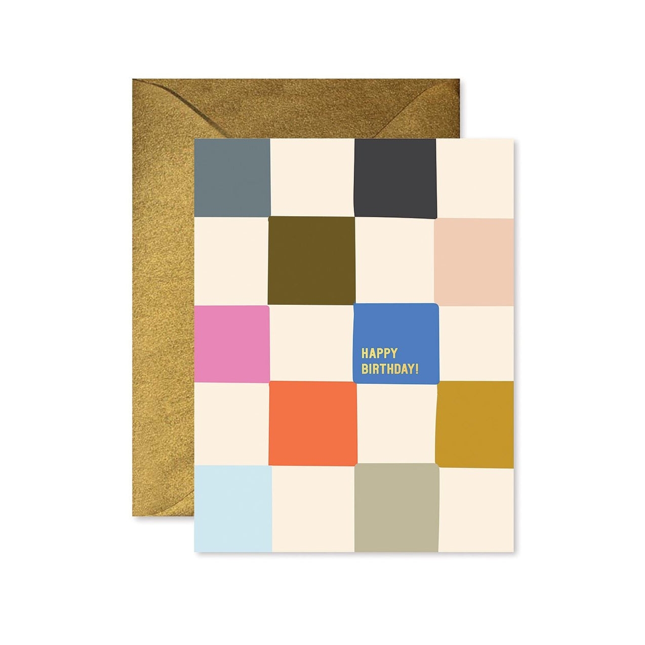 Checkerboard Birthday Card — LOCAL FIXTURE